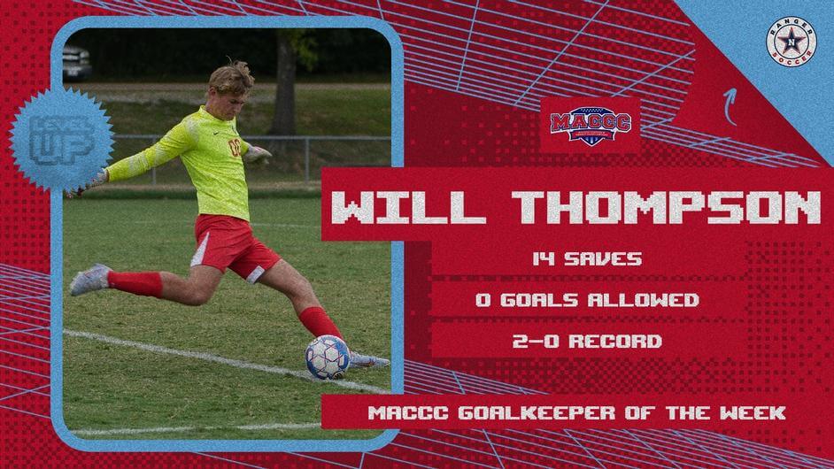 Will Thompson Named MACCC Men's Goalkeeper of the Week - Mississippi ...